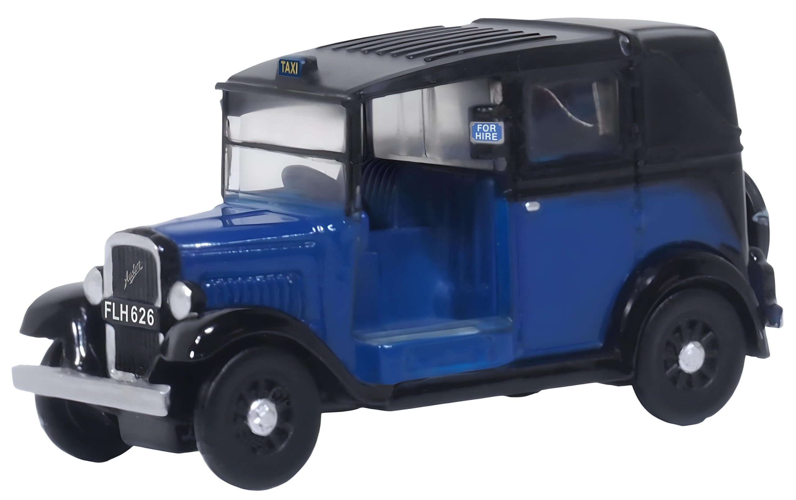 Oxford Diecast Austin Low Loader Taxi Oxford Blue