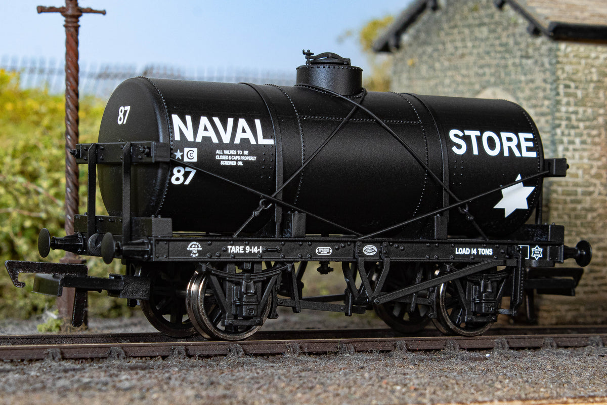 OR76TK2009 12T Tank Wagon - Naval Store Department No.87 by Oxford Rail ...