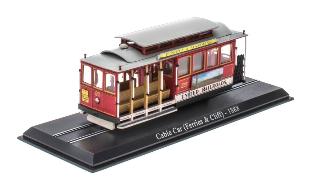 Atlas Trams Cable Car (Ferries & Cliff ) - 1888 1:76 Scale — Oxford Diecast