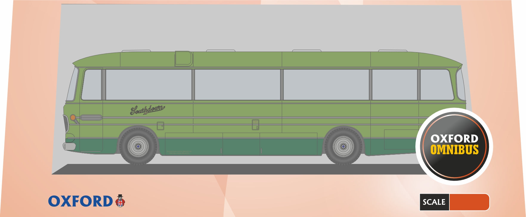 OXFORD DIECAST 1:76 Scale Duple Commander MKII Southdown — Oxford Diecast