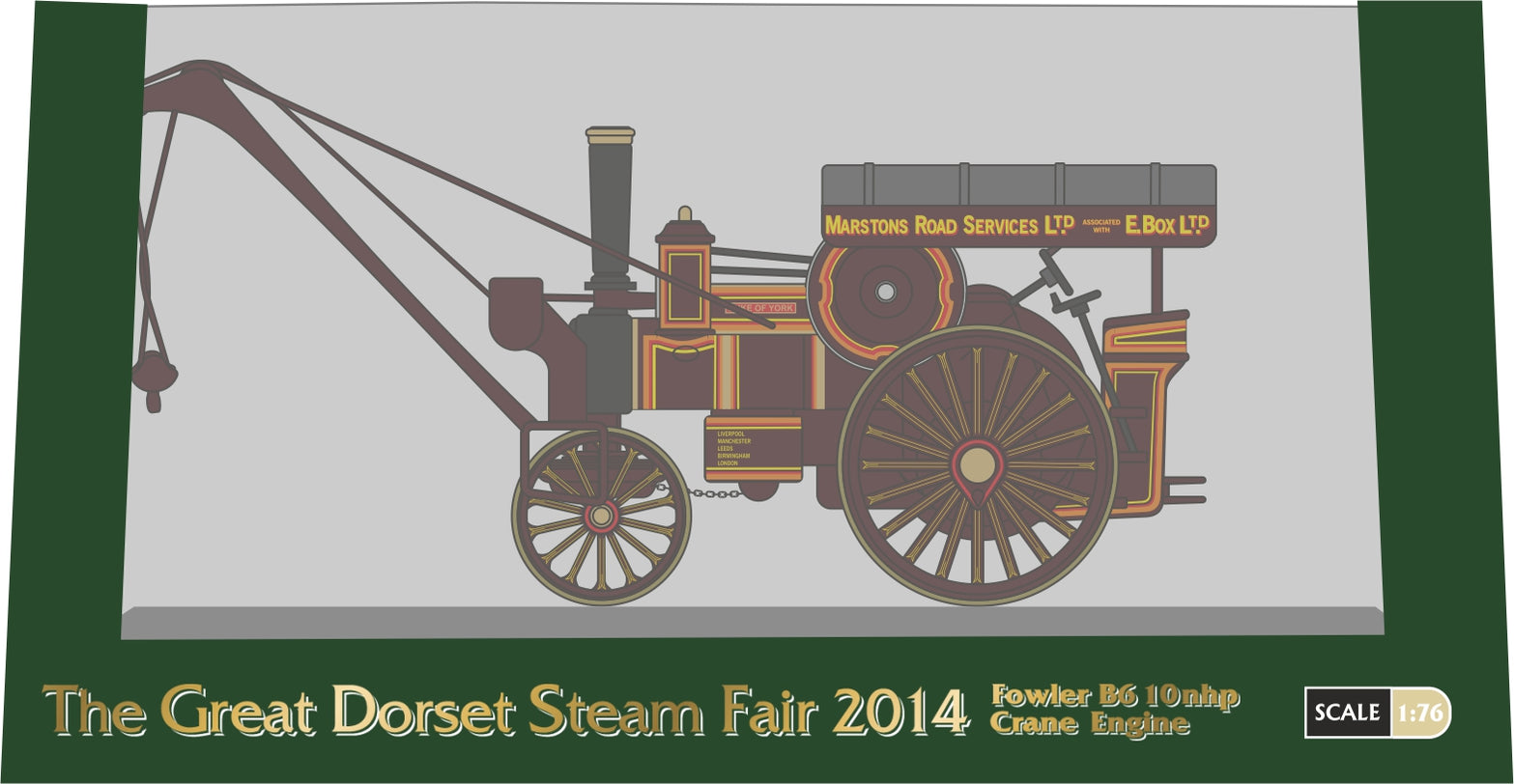 Oxford Diecast Fowler B6 Crane Marstons Duke of York(Dorset) - 1:76 Sc