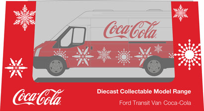 Oxford Diecast Ford Transit LWB High Coca Cola Xmas