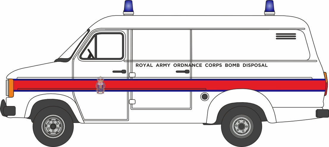 OXFORD DIECAST 1:76 Scale Ford Transit MK2 RAOC Bomb Disposal — Oxford ...