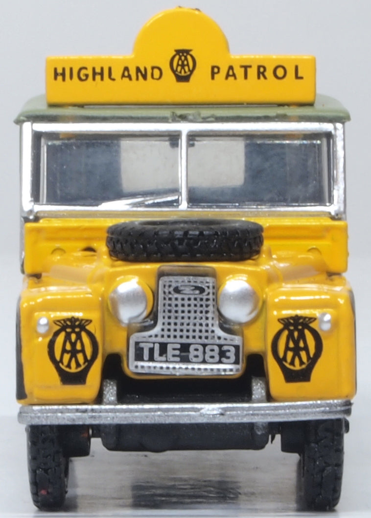 Oxford Diecast Land Rover Series I 88" Canvas AA Highland Patrol
