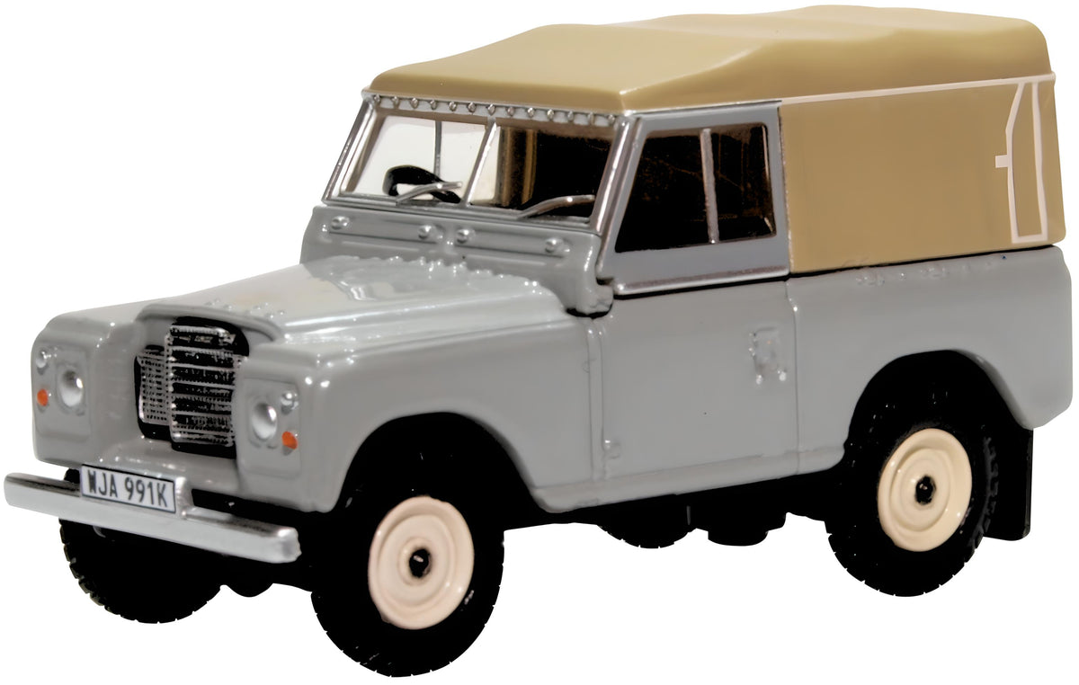 OXFORD DIECAST 1:76 Scale Land Rover Series III Canvas Mid Grey ...