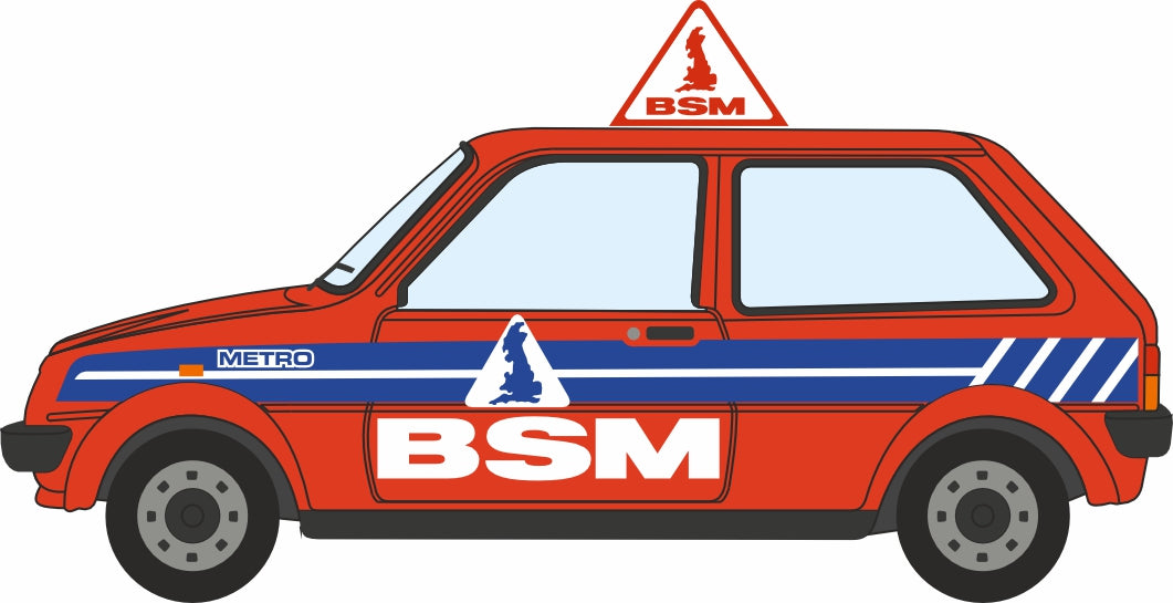 Austin Mini Metro British School of Motoring (BSM) by Oxford Diecast 1: ...