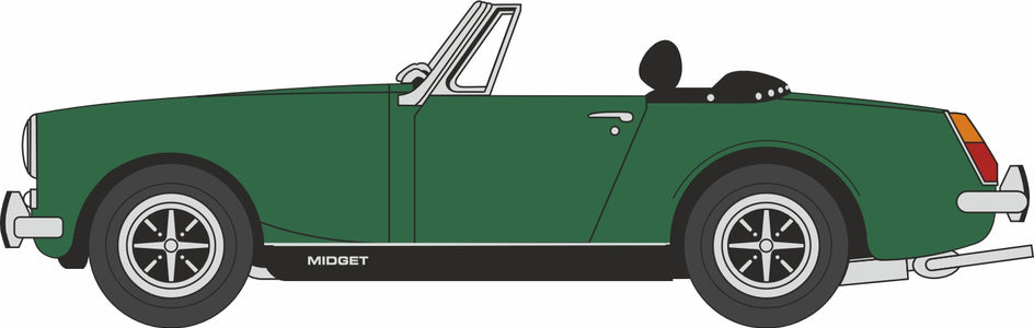 MG Midget MkIII British Racing Green by Oxford Diecast 1:76 Scale