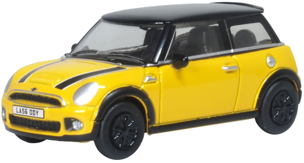 OXFORD DIECAST 1:76 Scale New Mini Yellow — Oxford Diecast