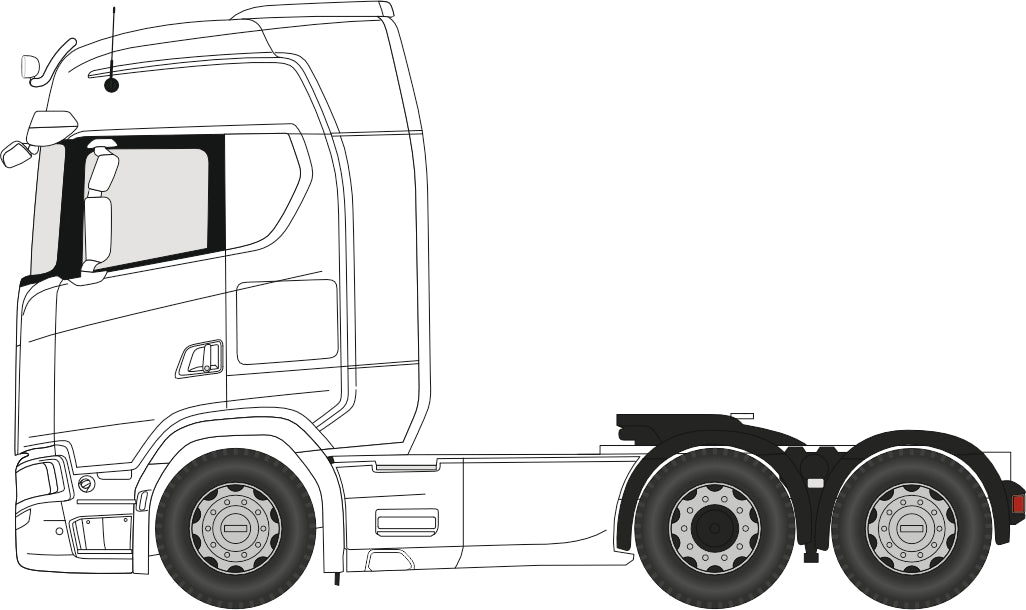 Scania New Generation (S) Cab White — Oxford Diecast