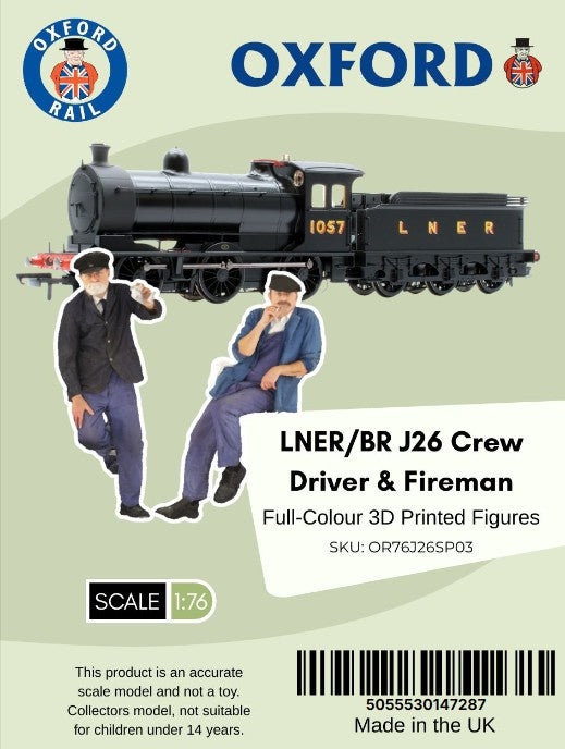 Oxford Rail J26/J27 - LNER/BR Crew Driver & Fireman — Oxford Diecast