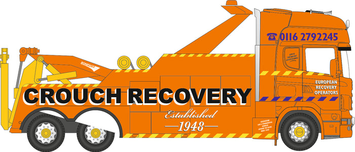 Oxford Diecast Crouch Recovery Scania Topline Recovery Truck - 1:76 Sc