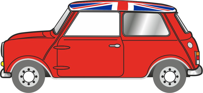 OXFORD DIECAST 1:120 Scale Mini Tartan Red/Union Jack — Oxford Diecast