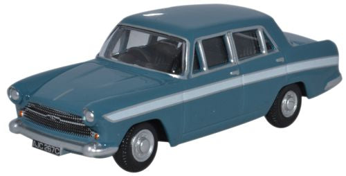 Oxford Diecast Austin Cambridge Persian Blue and White - 1:76 Scale