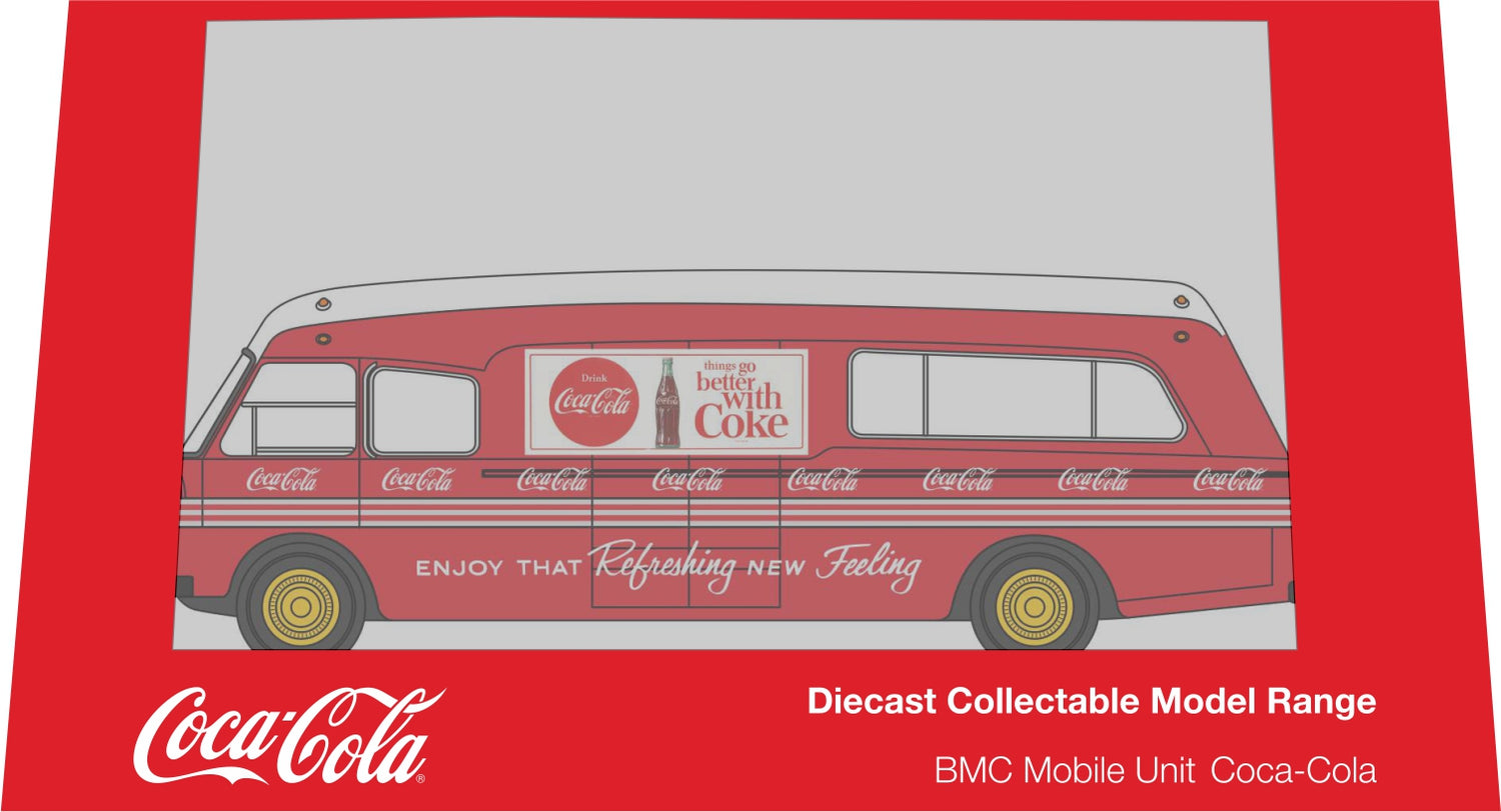 OXFORD DIECAST 1:76 Scale BMC Mobile Unit Coca Cola — Oxford Diecast