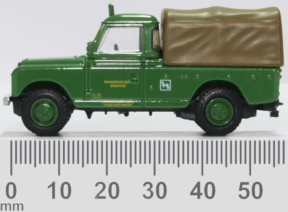 OXFORD DIECAST 1:76 Scale Land Rover Series II LWB Canvas Southdown ...