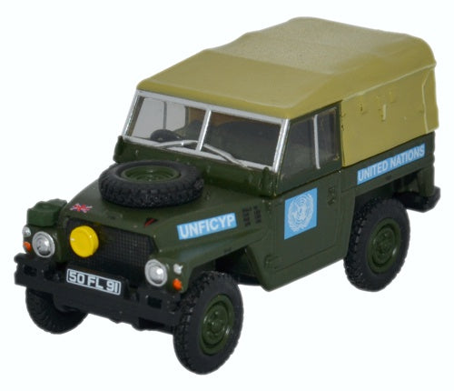 Oxford Diecast Land Rover 1/2 Ton Lightweight United Nations