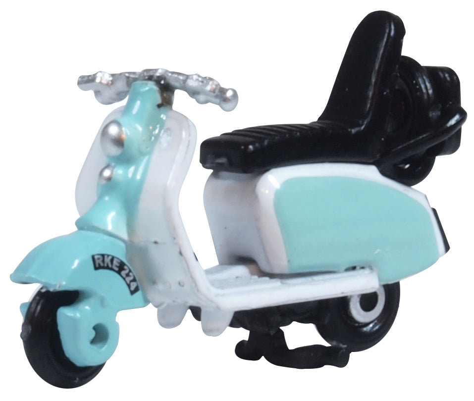OXFORD DIECAST 1:76 Scale Scooter Blue and White — Oxford Diecast