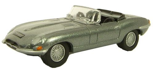 Oxford Diecast Jag E Type Silver Grey - 1:76 Scale