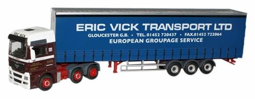 Oxford Diecast Eric Vick Transport MAN TGX - 1:76 Scale