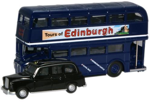 Oxford Diecast Scotland Bus & Taxi - 1:76 Scale