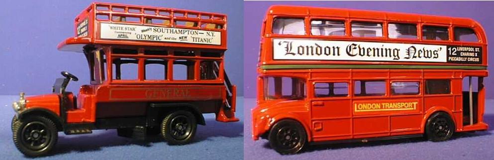 Oxford Diecast London Bus Set