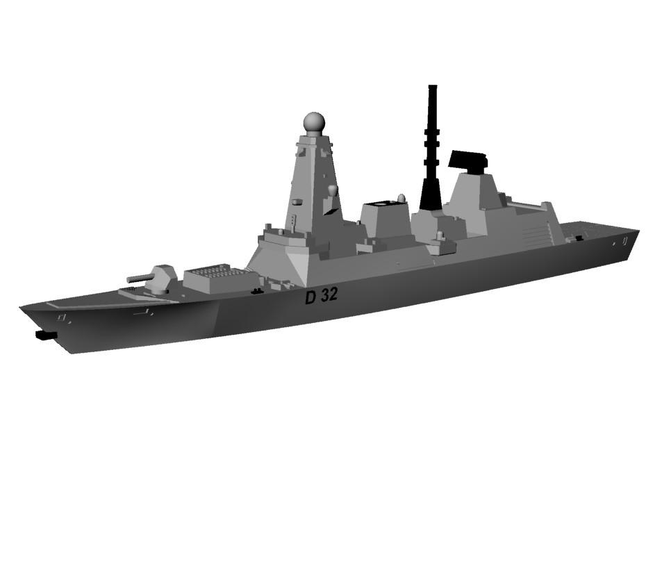 TRIANG Type 45 Destroyer HMS Defender - 1:1200 Scale — Oxford Diecast