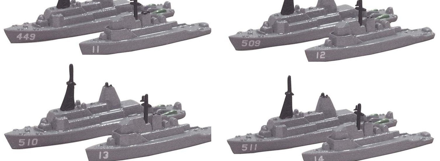 TRIANG USN Minesweeper Set 4 Types - 1:1200 Scale — Oxford Diecast